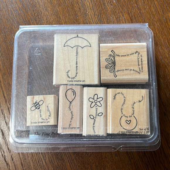 Stampin' Up! | Office | Stampin Up The Fine Print Stamp Set | Poshmark